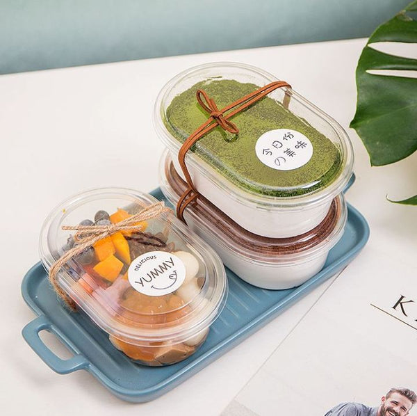 OVAL DESSERT CONTAINER / TIRAMISU BOX – Dispozable